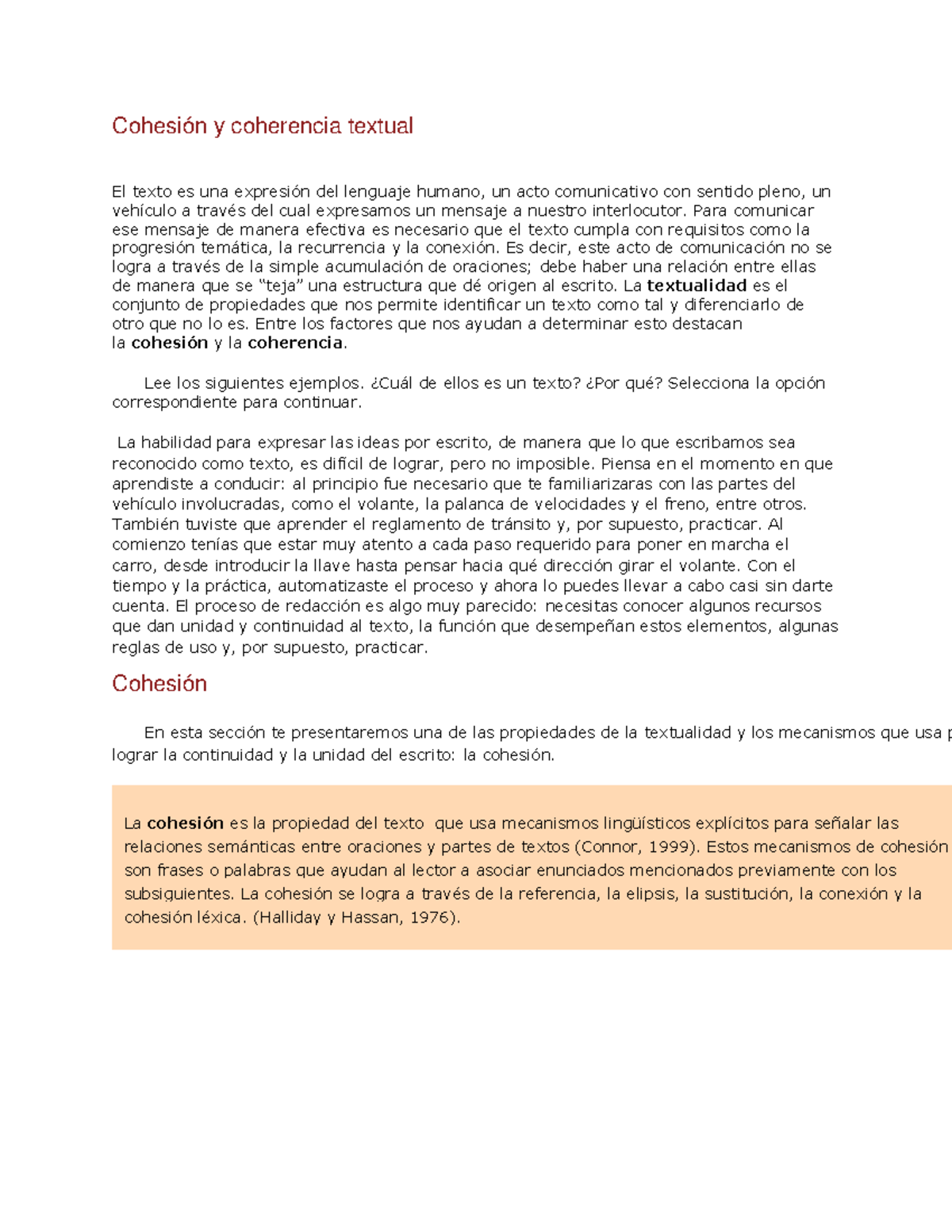 Análisis de la cohesión y coherencia textual en la escritura - Studocu