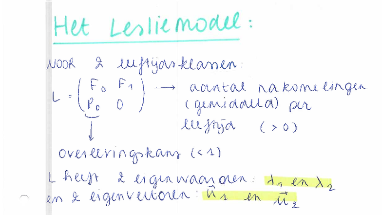 Het Leslie Model en Lotka-Volterra: Analyse en Stabiliteit (WISK 2019 ...