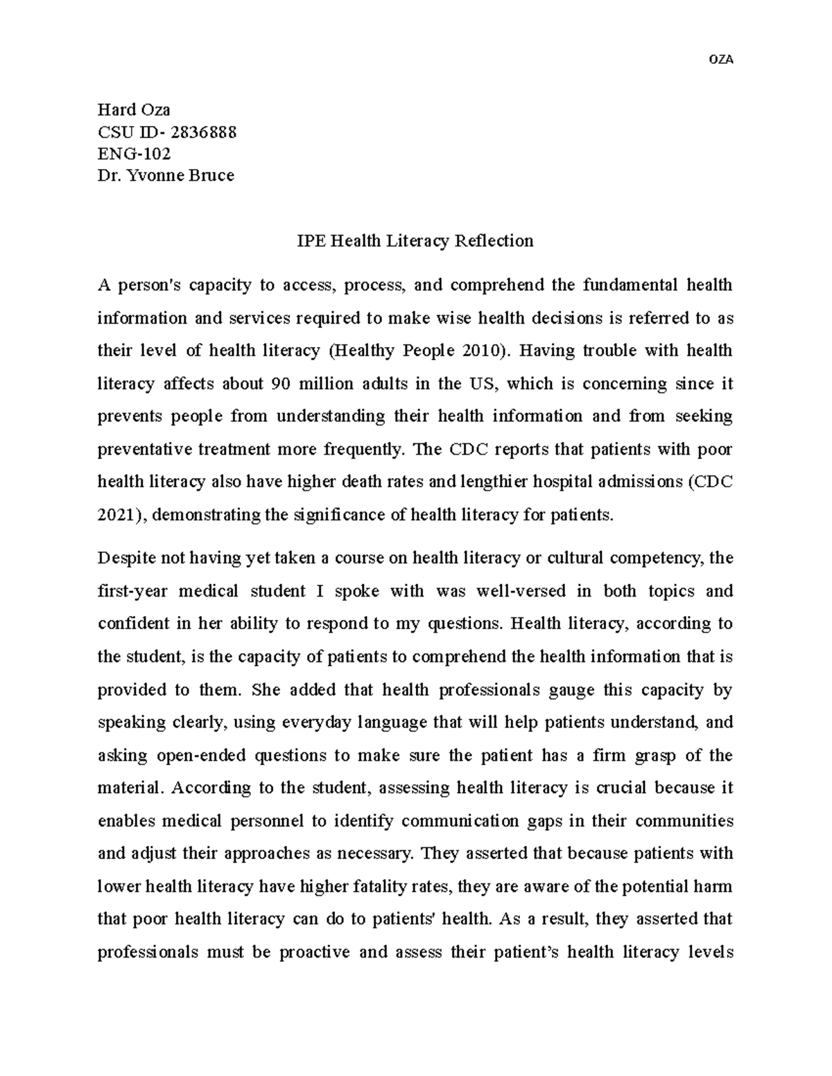 ENG 102 - Summary 2 - How to read like a writer by Mike Bunn. - Hughes ...