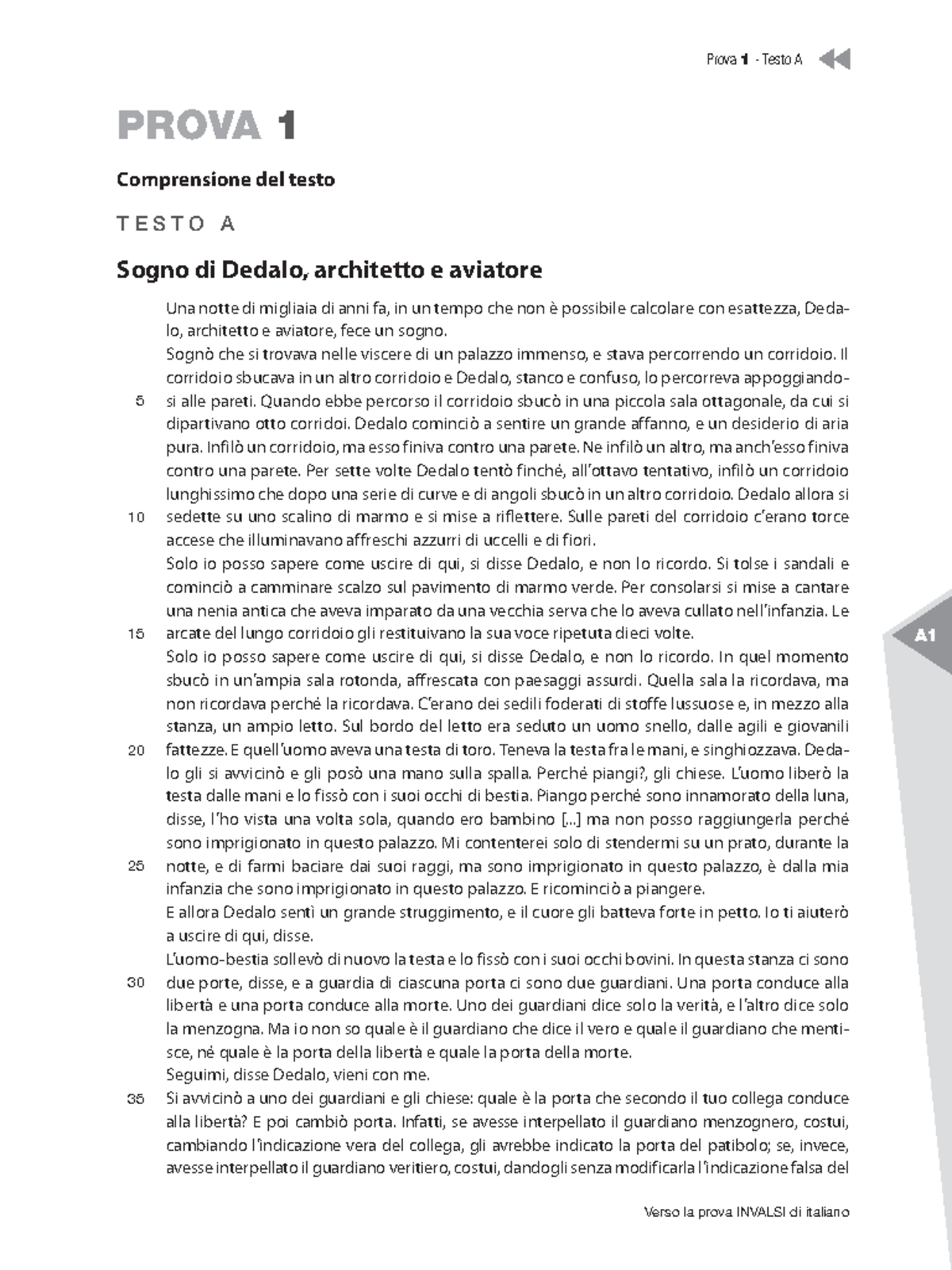 Prova INVALSI di Italiano: Comprensione del Testo e Analisi Letteraria ...