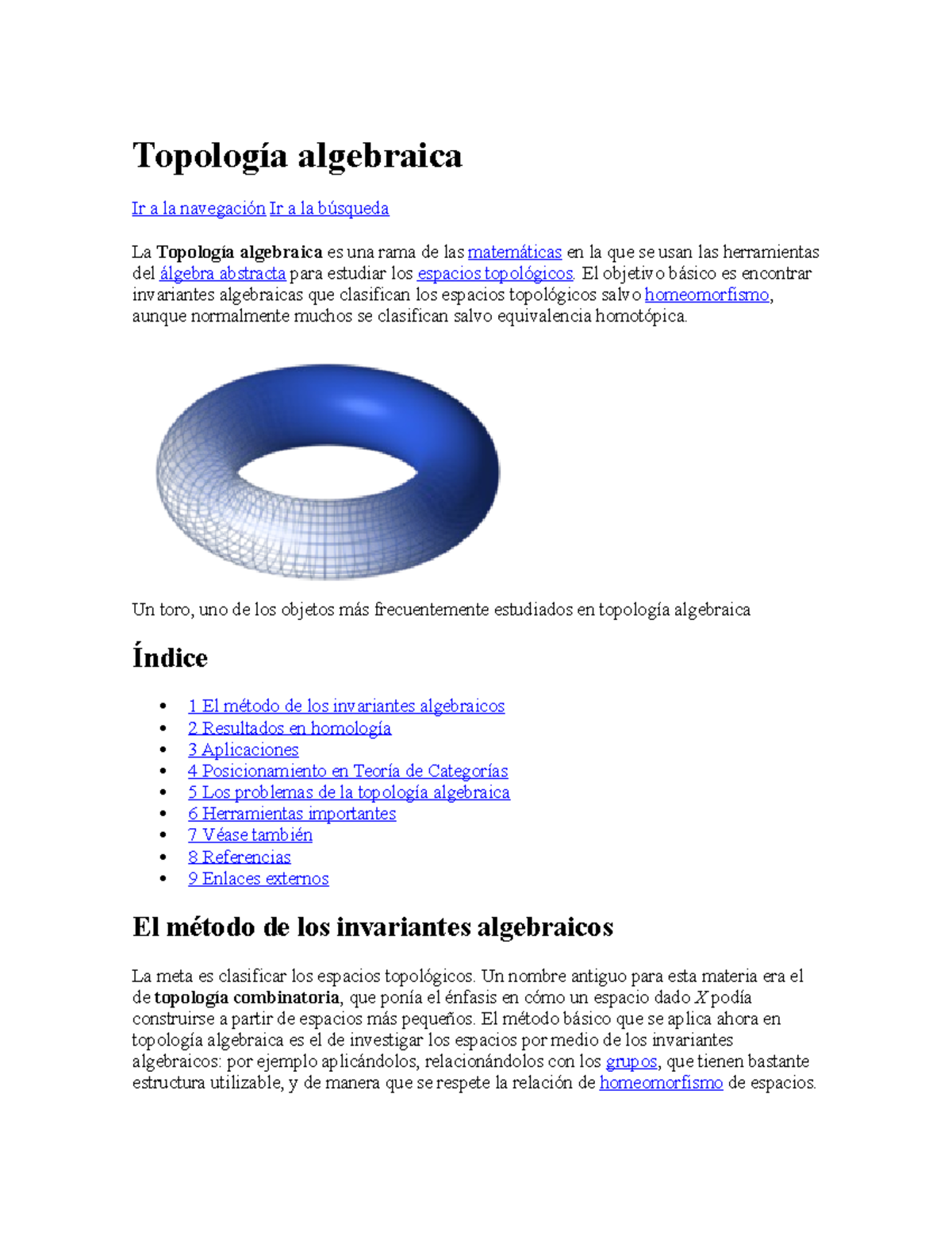 Topología algebraica completa del profe - Topología algebraica Ir a la ...