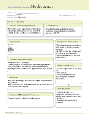 System disorder COPD ati template - ACTIVE LEARNING TEMPLATES ...