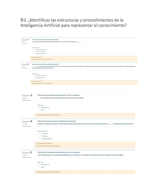 Reto 1 Inteligencia artificial - Pregunta 1 Responde la siguiente ...