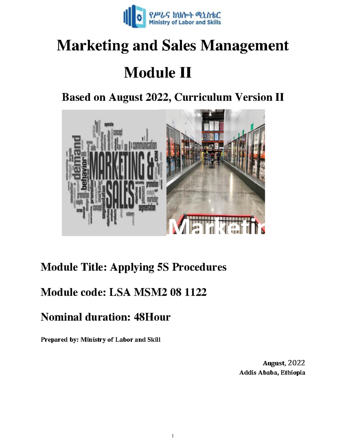 LSA MSM2 08 1122: Applying 5S Procedures - Module II Overview - Studocu