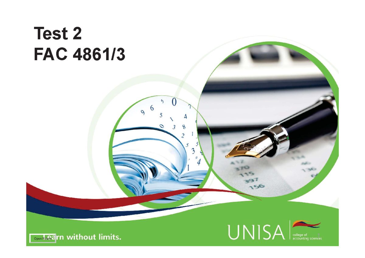 IFRS 9 slides - Test 2FAC 4861/ 1 Open Rubric TOPICS 1. IAS 32 ...