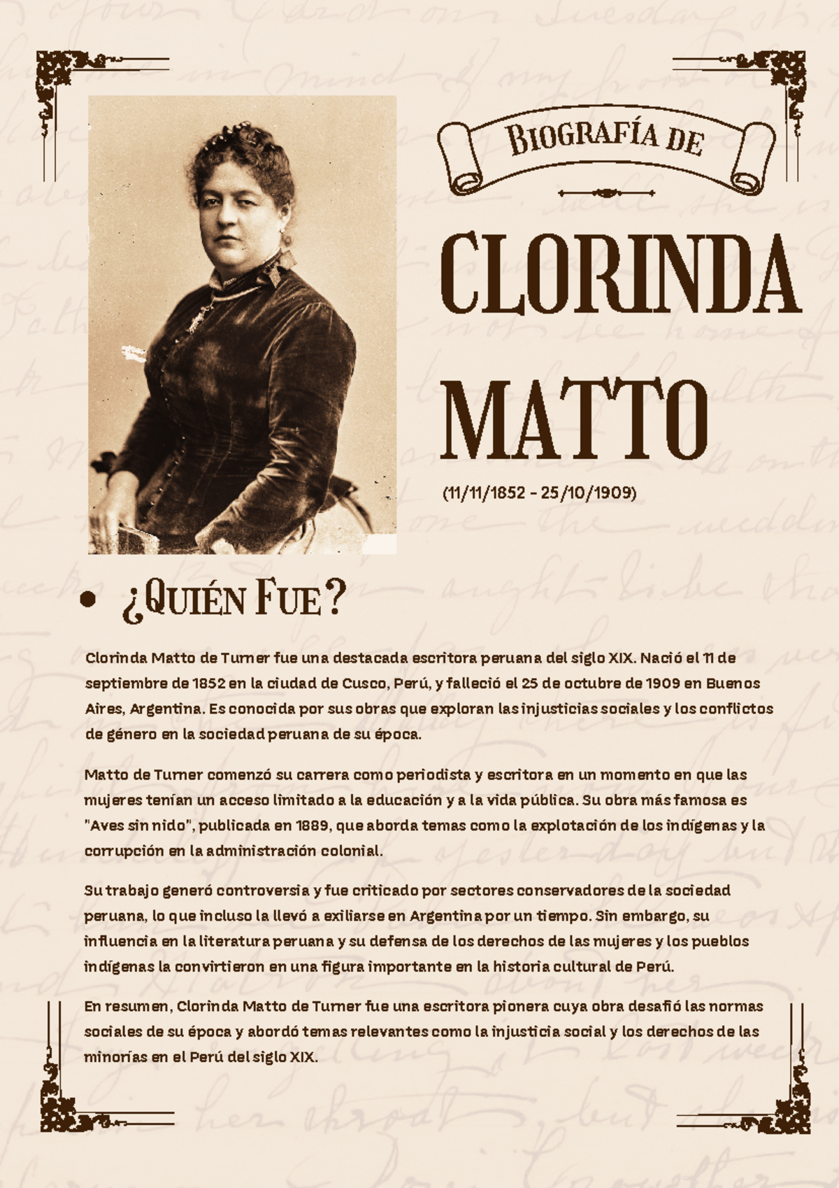 Clorinda Matto de Turner: Su Vida y Legado en la Literatura Peruana ...