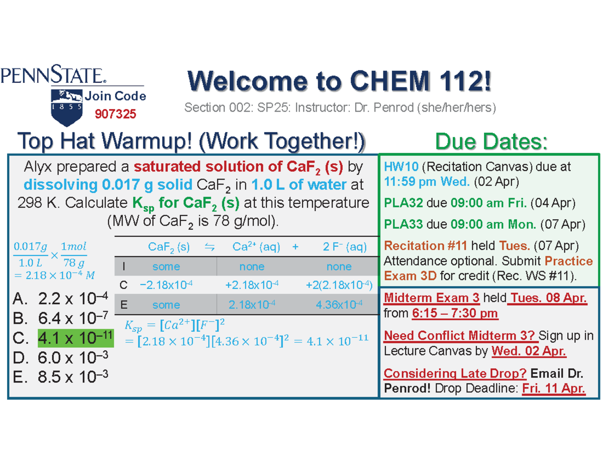 Chem 112: pH Effects on Solubility of Salts and Acid-Base Reactions - Welcome to CHEM 112 ...