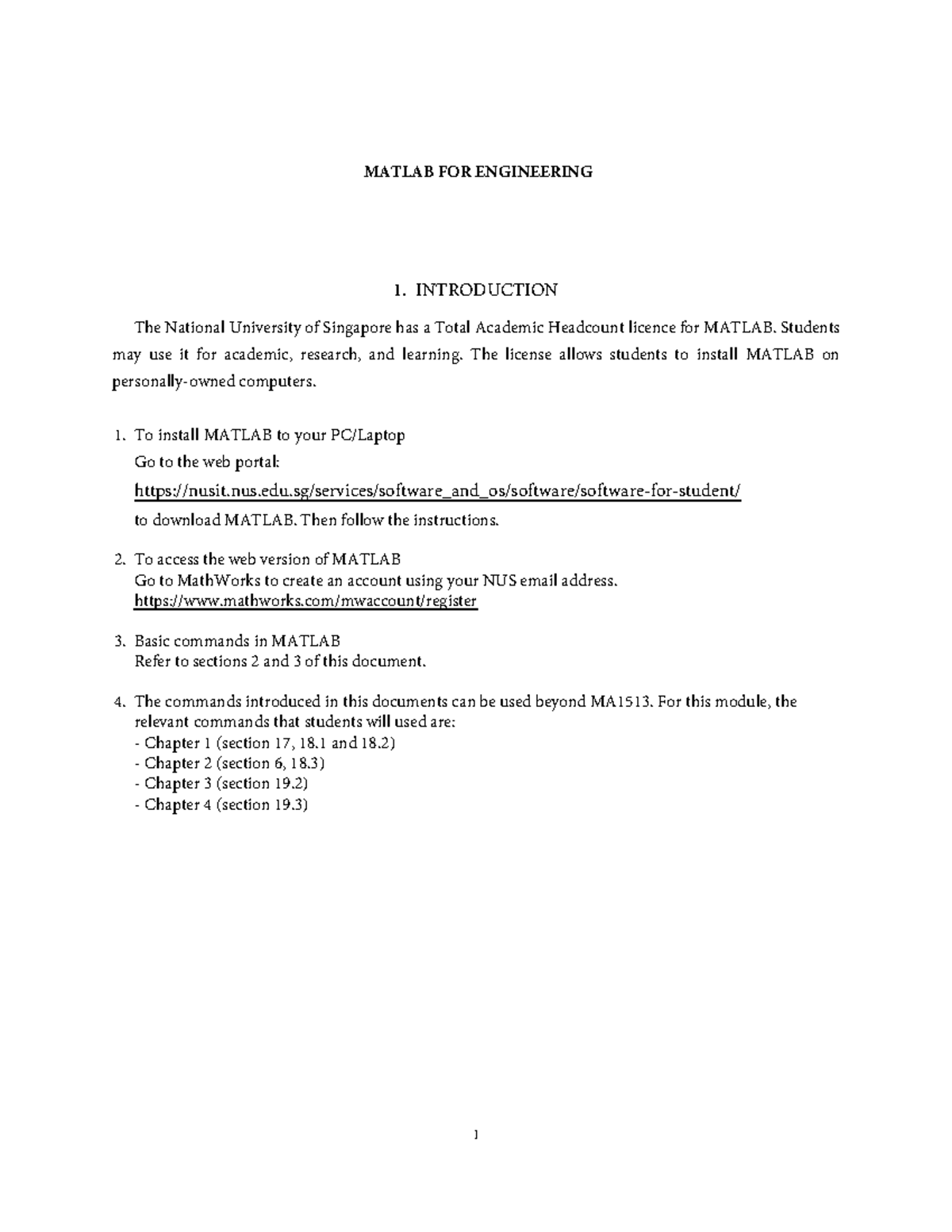 MATLAB Tutorial for Engineering Applications (ENG101) - Studocu