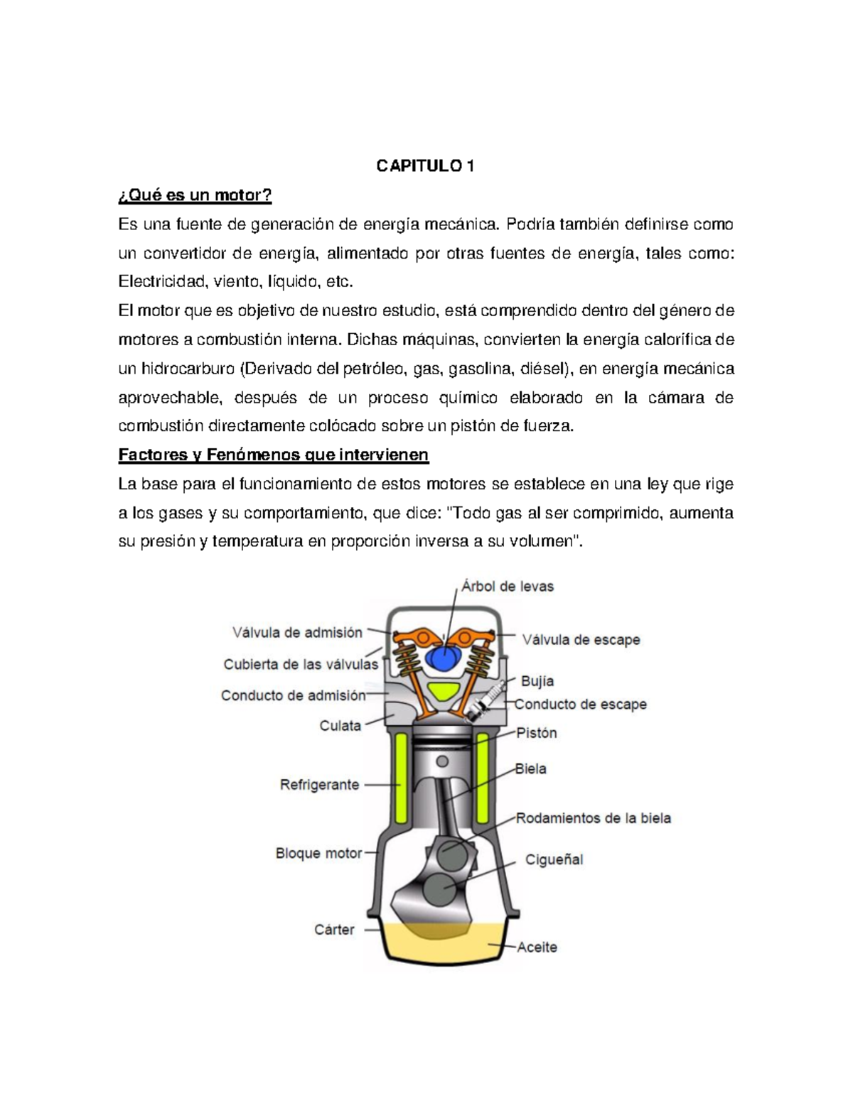 CAPITULO 1: Introducción a los Motores de Combustión Interna - Mecanica ...