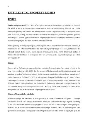 IPR Module 3 - trademark notes - CONTENTS MODULE-III: TRADE MARK ...
