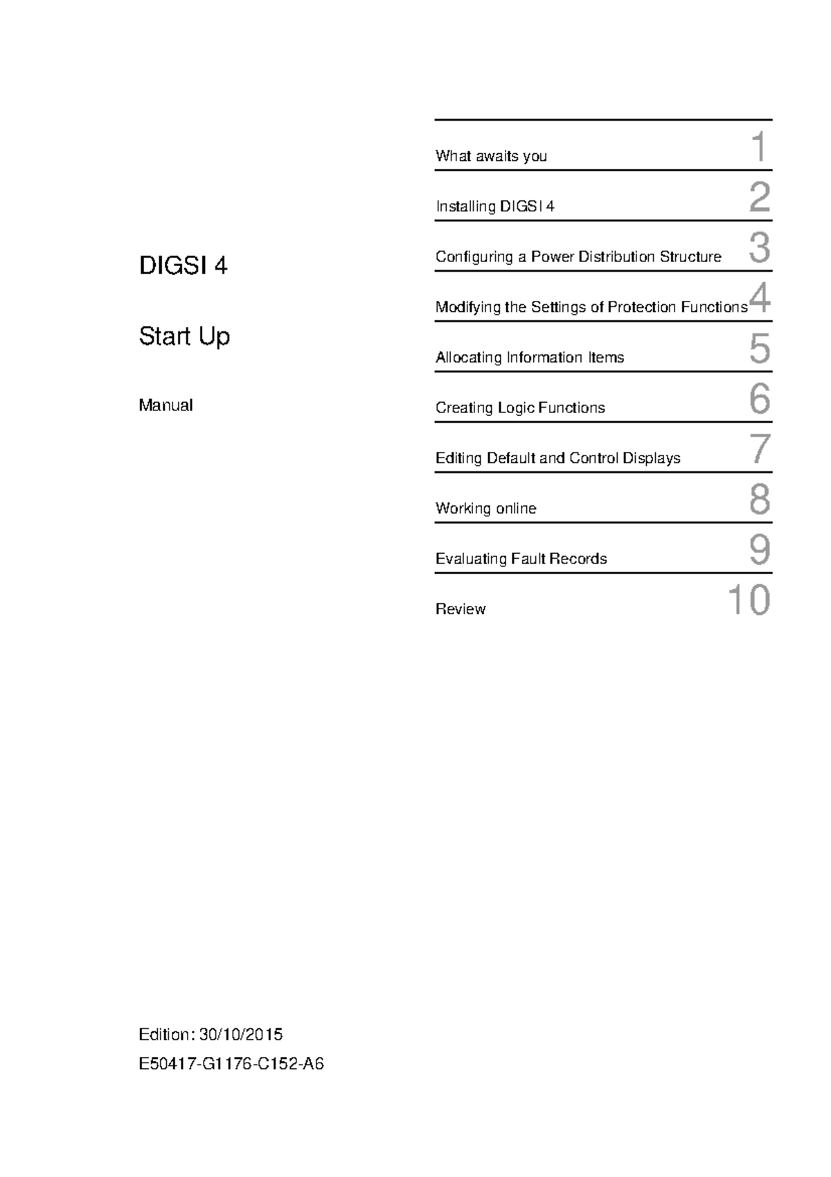 DIGSI 4 Manual: Installation & Configuration Guide - Studocu