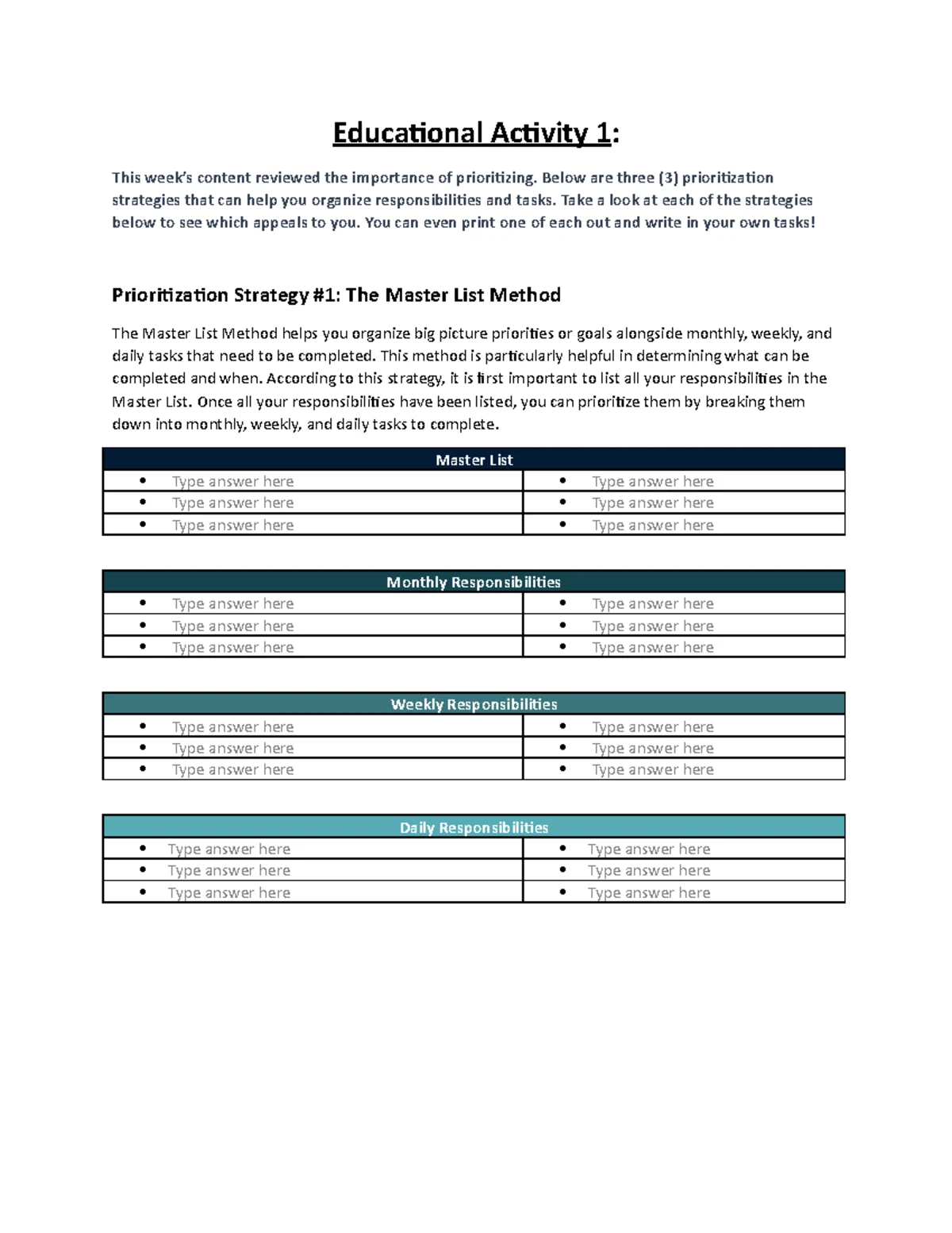 SS1000 Week1 Discussion-UMA Resources - One resource I learned about in ...