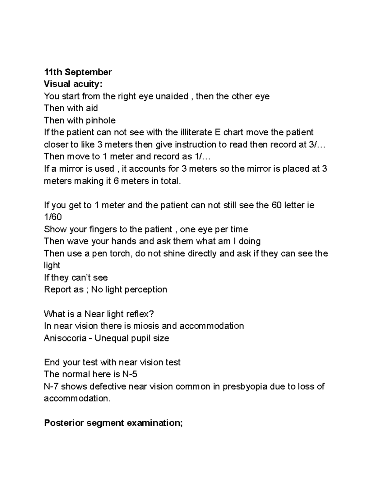 Opth. Equipments - Detailed note on various medical conditions - 11th ...