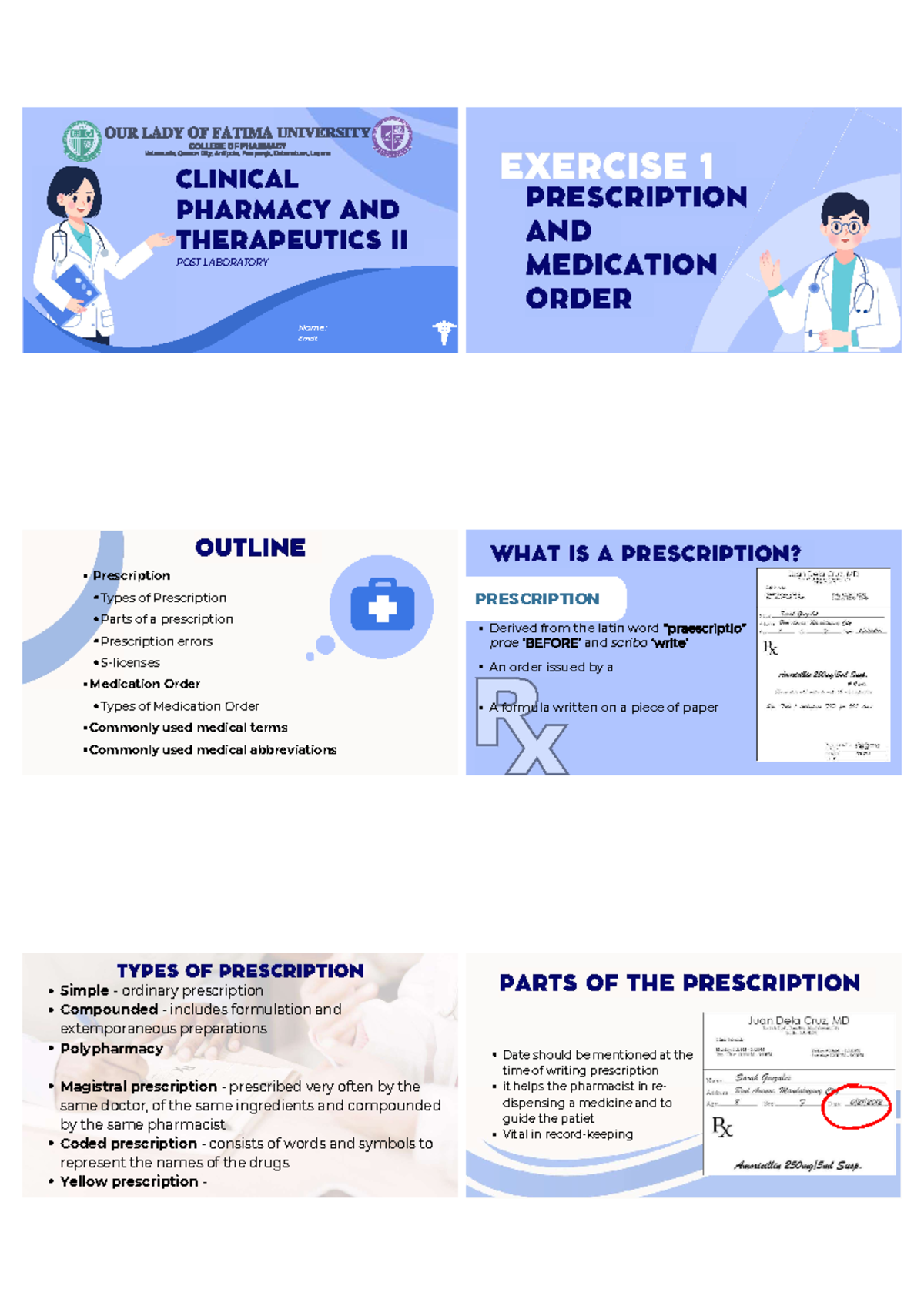 PHCP POST LAB EXP 1 2 - ####### POST LABORATORY Name: Email ...