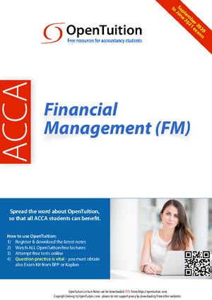 Financial Management - FM_ACCA - IPAM - Studocu