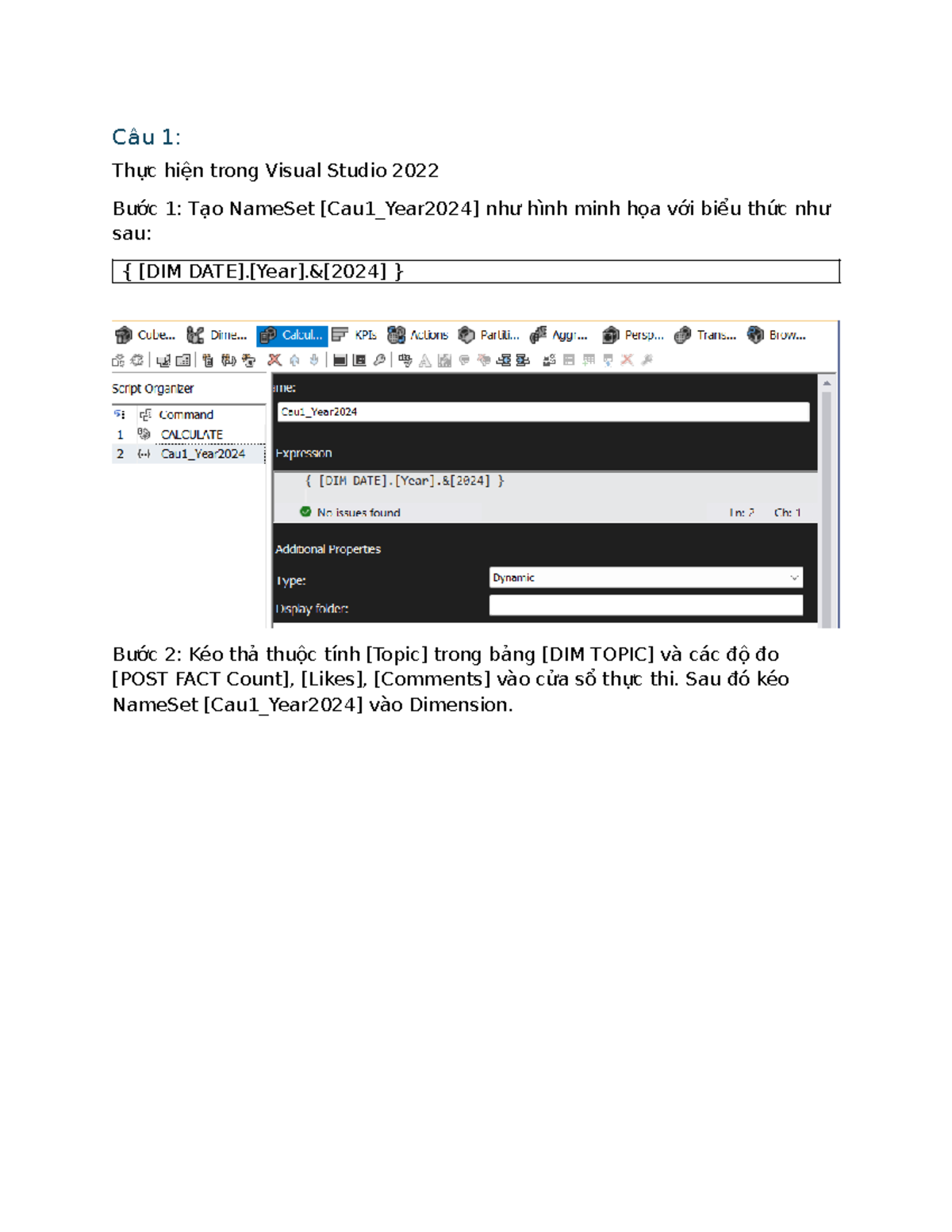 Câu 1: Thực Hành SSIS trong Visual Studio 2022 và MS SQL Server 2022 ...