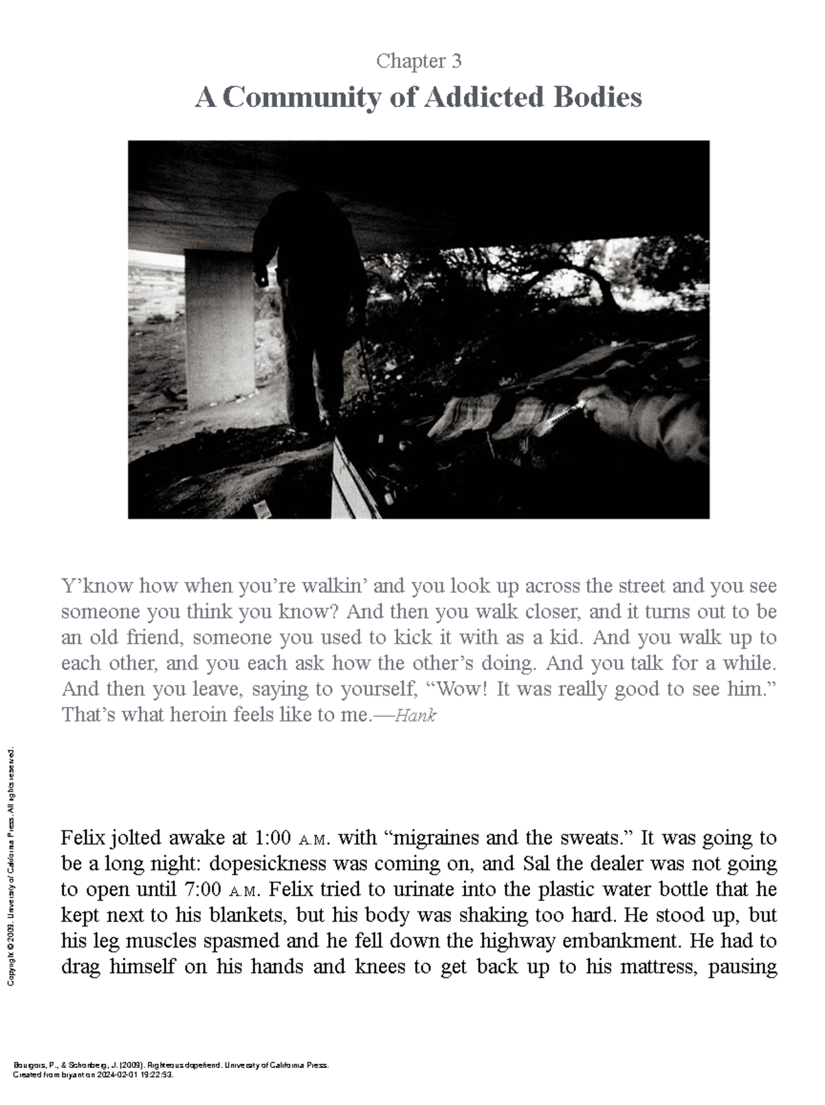 Chapter 3: A Community of Addicted Bodies - Insights from Righteous ...