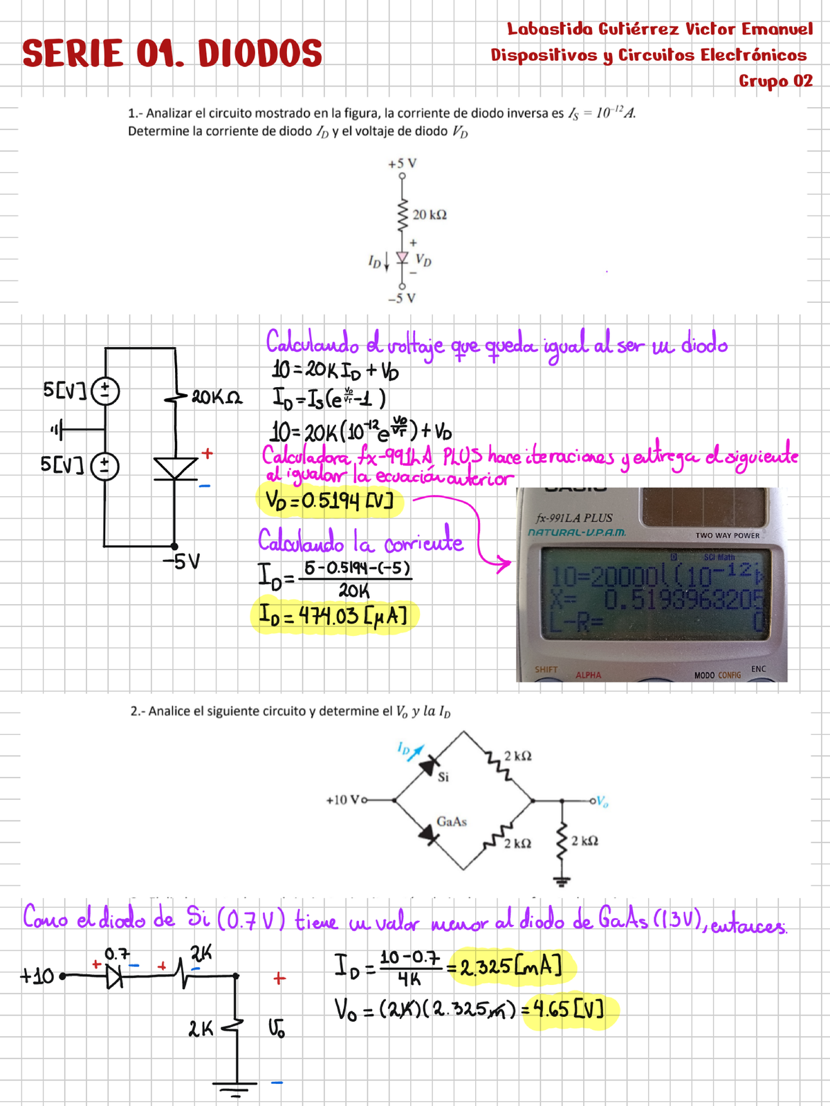 Serie 01 Diodos - Dispositivos y Circuitos Electrónicos 2025-2 - Labastida Gutiérrez Victor ...