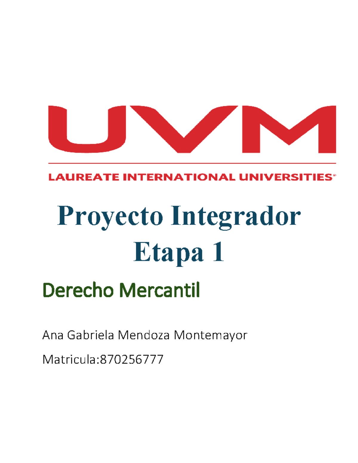 Proyecto Integrador Etapa 1: Contrato de Compraventa Mercantil - Studocu