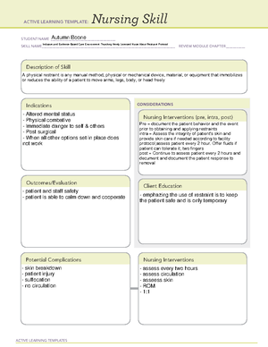 Isolation - ati - NUR3262 - ACTIVE LEARNING TEMPLATES Basic Concept ...