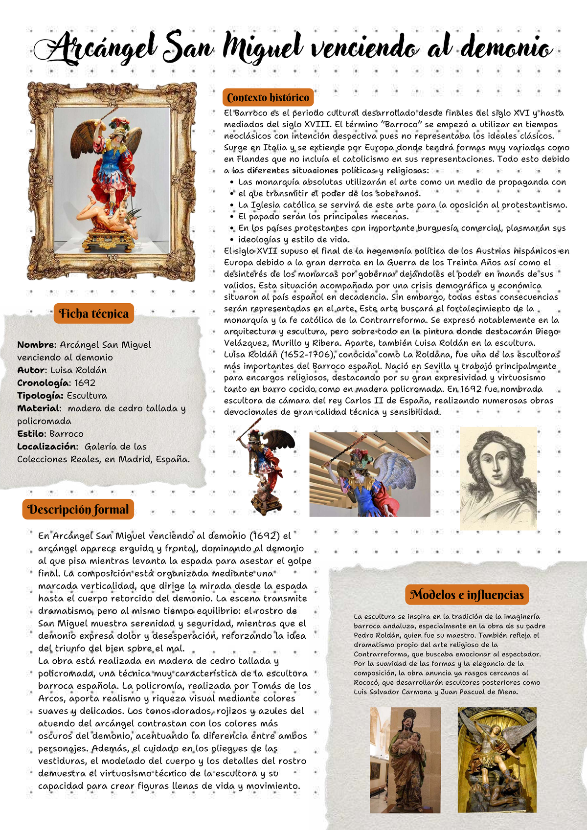 Arcángel San Miguel Venciendo al Demonio: Análisis Barroco (1692) - Studocu
