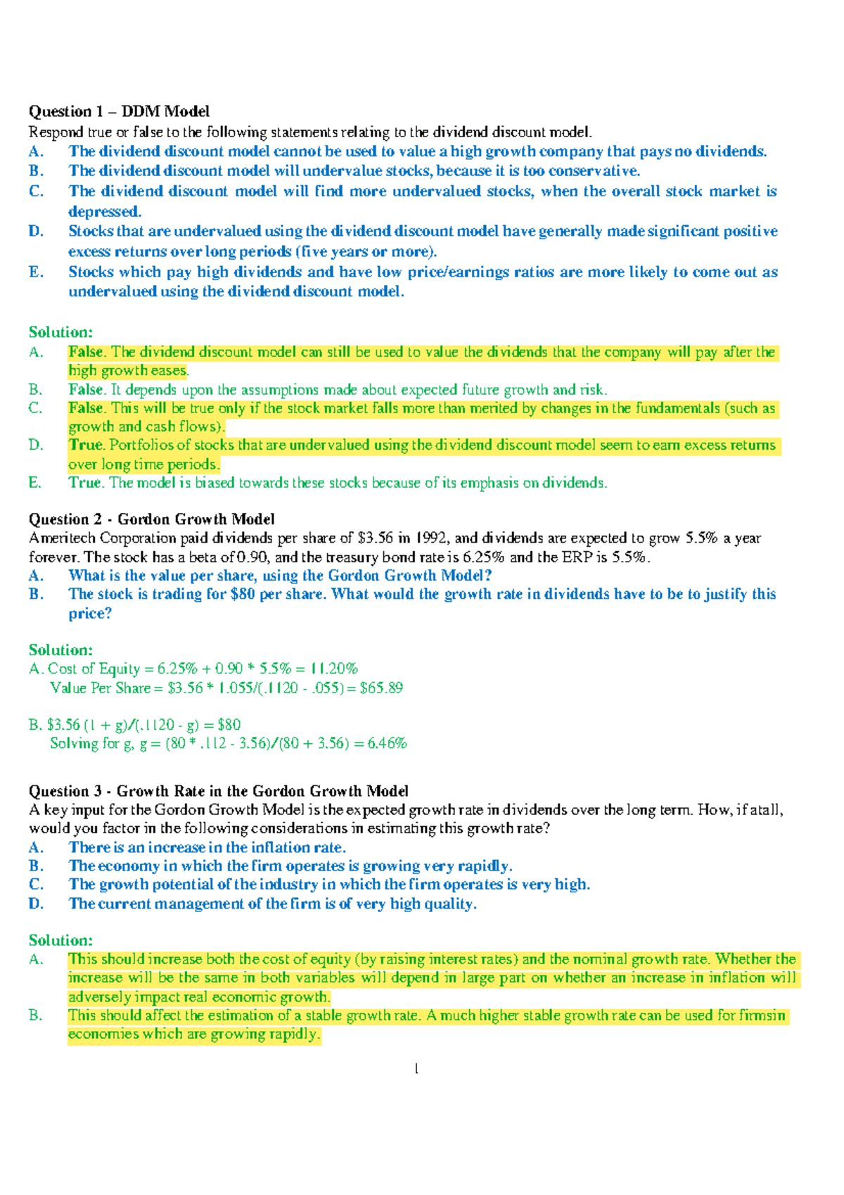 DDM Exercises Solutions for Course DDM 101 - Studocu