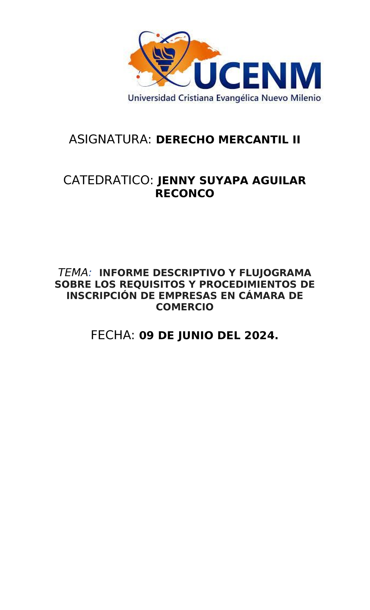 Informe Descriptivo y Flujograma: Inscripción de Empresas - DERECHO MERCANTIL II - Studocu