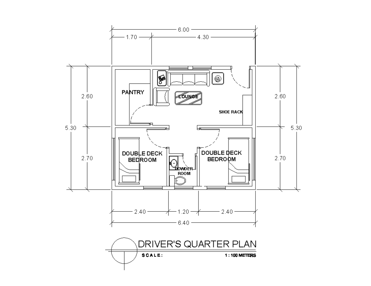 Drivers- Quarter - plan - bs architecture - LOUNGE PANTRY POWDER ROOM ...