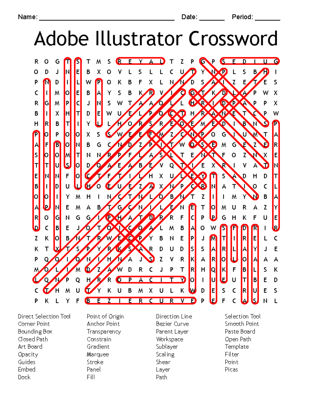 Adobe Illustrator Crossword Answer Key - Study Resource - Studocu