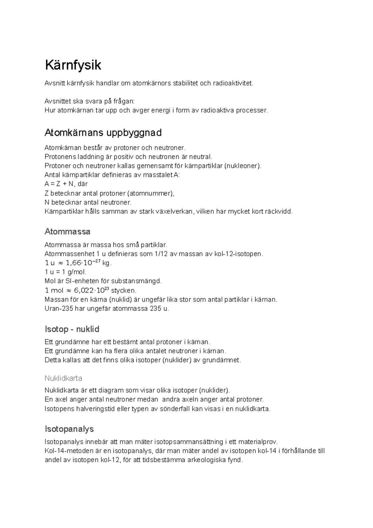 Fysik vt - Formelblad - Här är ett snabbt formelblad för Fysik 1, som ...