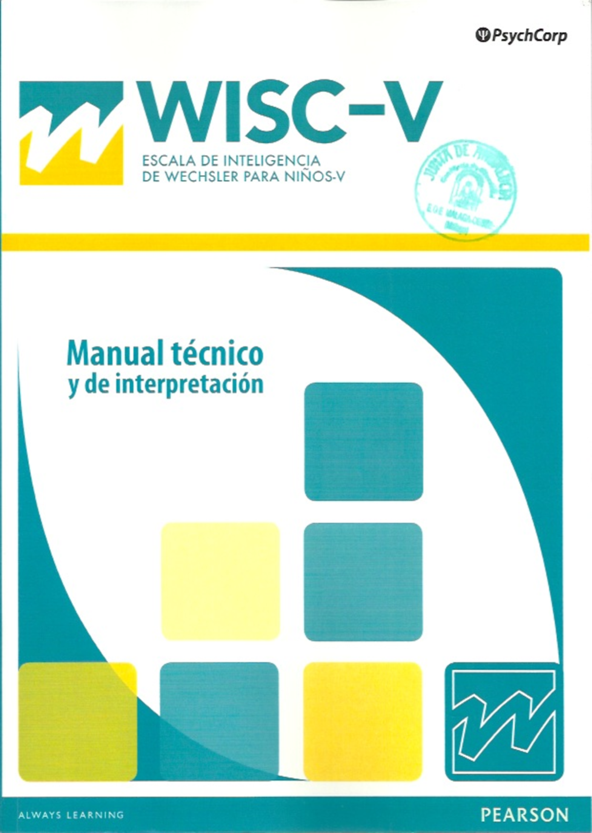 Pdfcoffee - Manual técnico y de interpretación d wisc V - vy ESCALA DE INTELIGENCIA DE WECHSLER ...