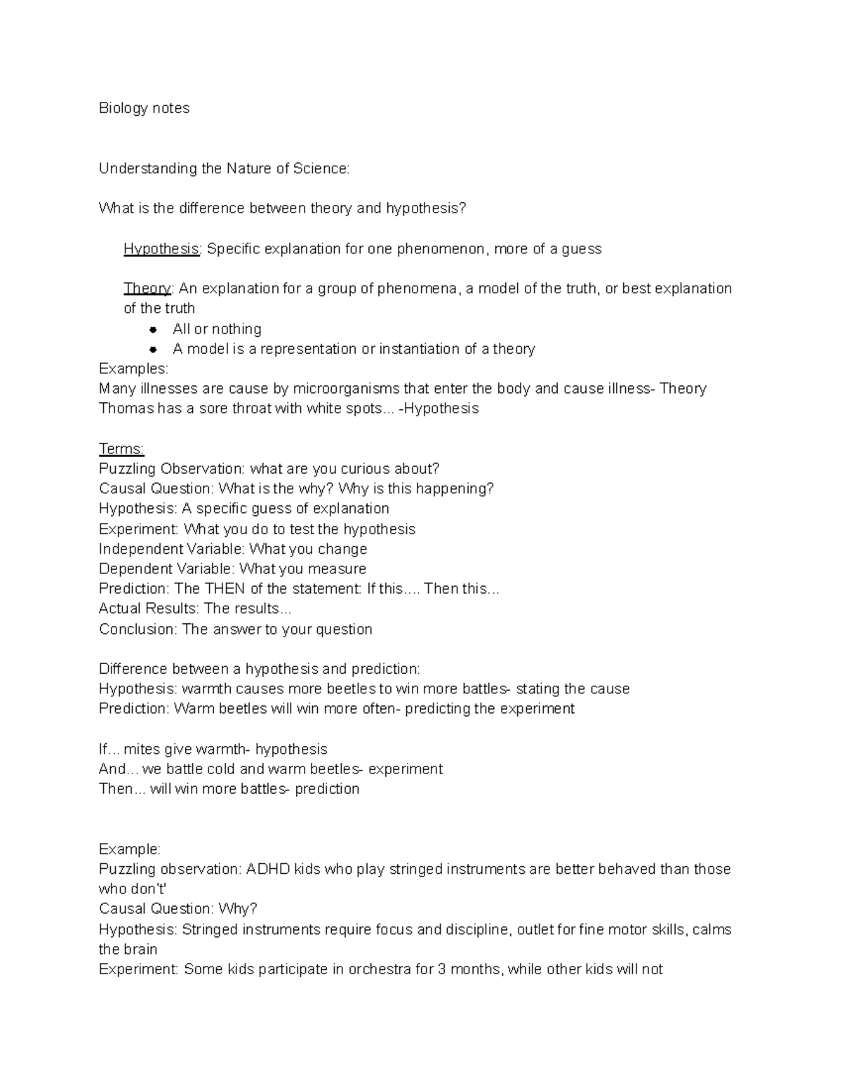 Biology Notes: Understanding Science, Hypotheses, and Pseudoscience ...