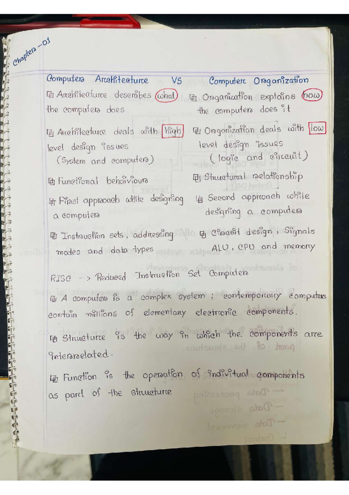 Computer Architecture vs Organization: Chapter 1 Overview - Studocu