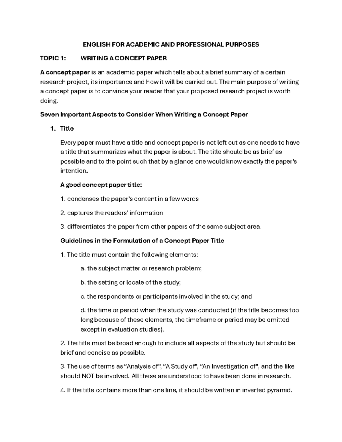 Quarter 2 Lessons - These are notes for Academic Writing. - ENGLISH FOR ...
