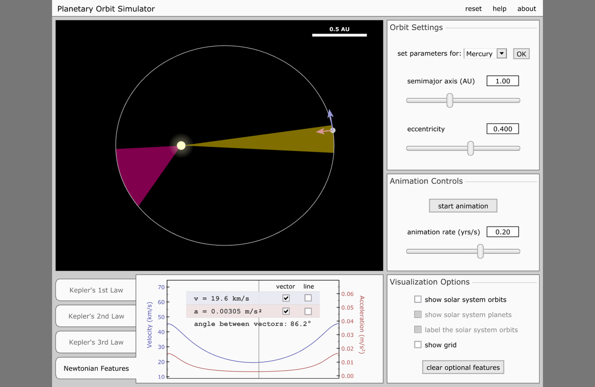 Planetary Orbit Simulator (NAAP) - Planetary Orbit Simulator reset help ...