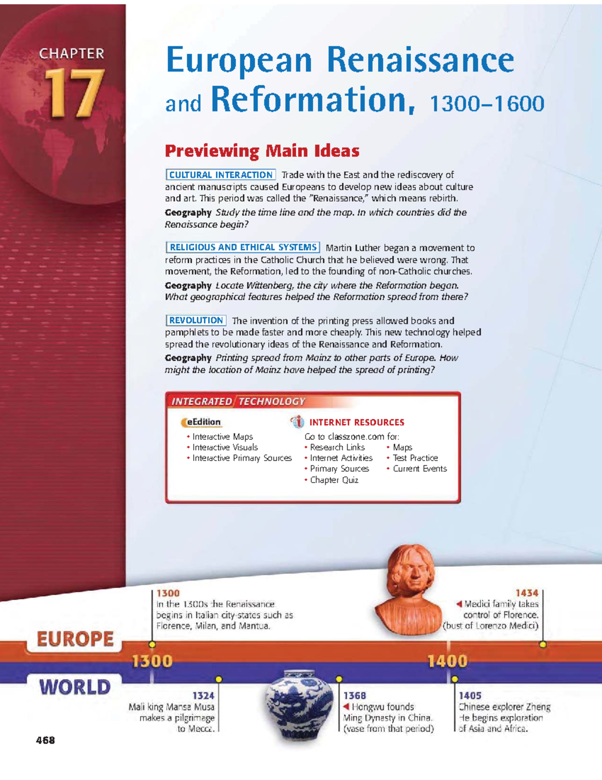 Renaissance & Reformation: Key Concepts & Cultural Interactions (HIST ...