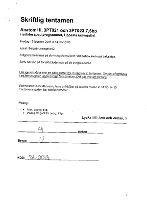 Anatomi II - Alla muskler, leder och skelettdelar - Anatomi II Nedre ...