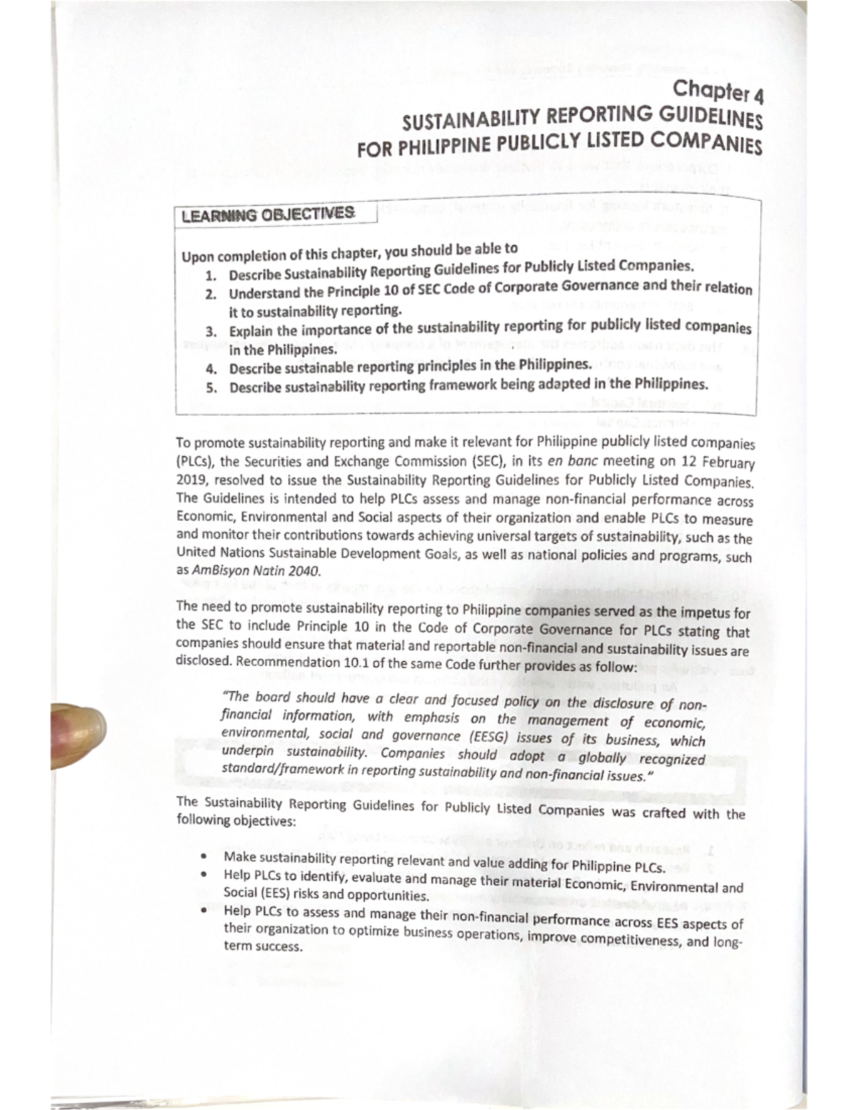Chapter 4: Audit of Sustainability Reporting Guidelines for Philippine ...