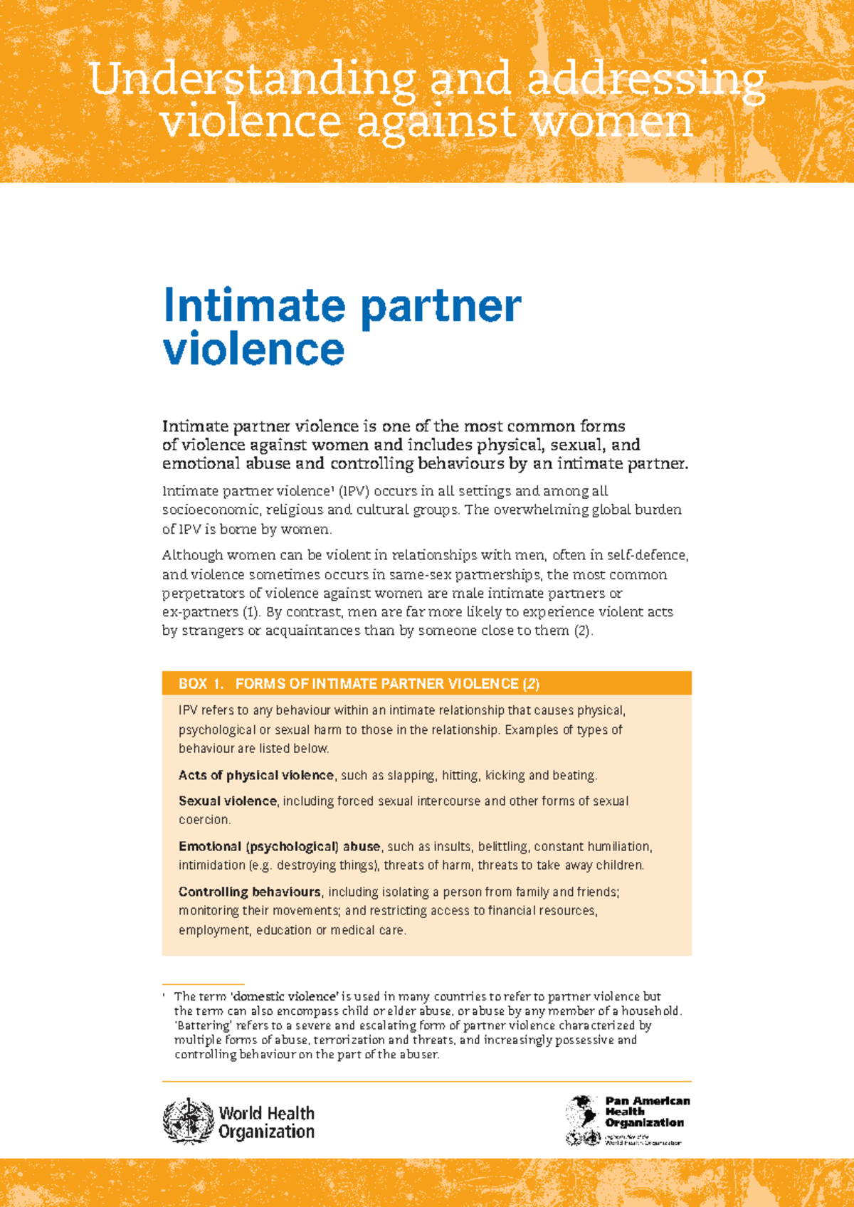 Reading#20 - Reading material - Understanding and addressing violence ...