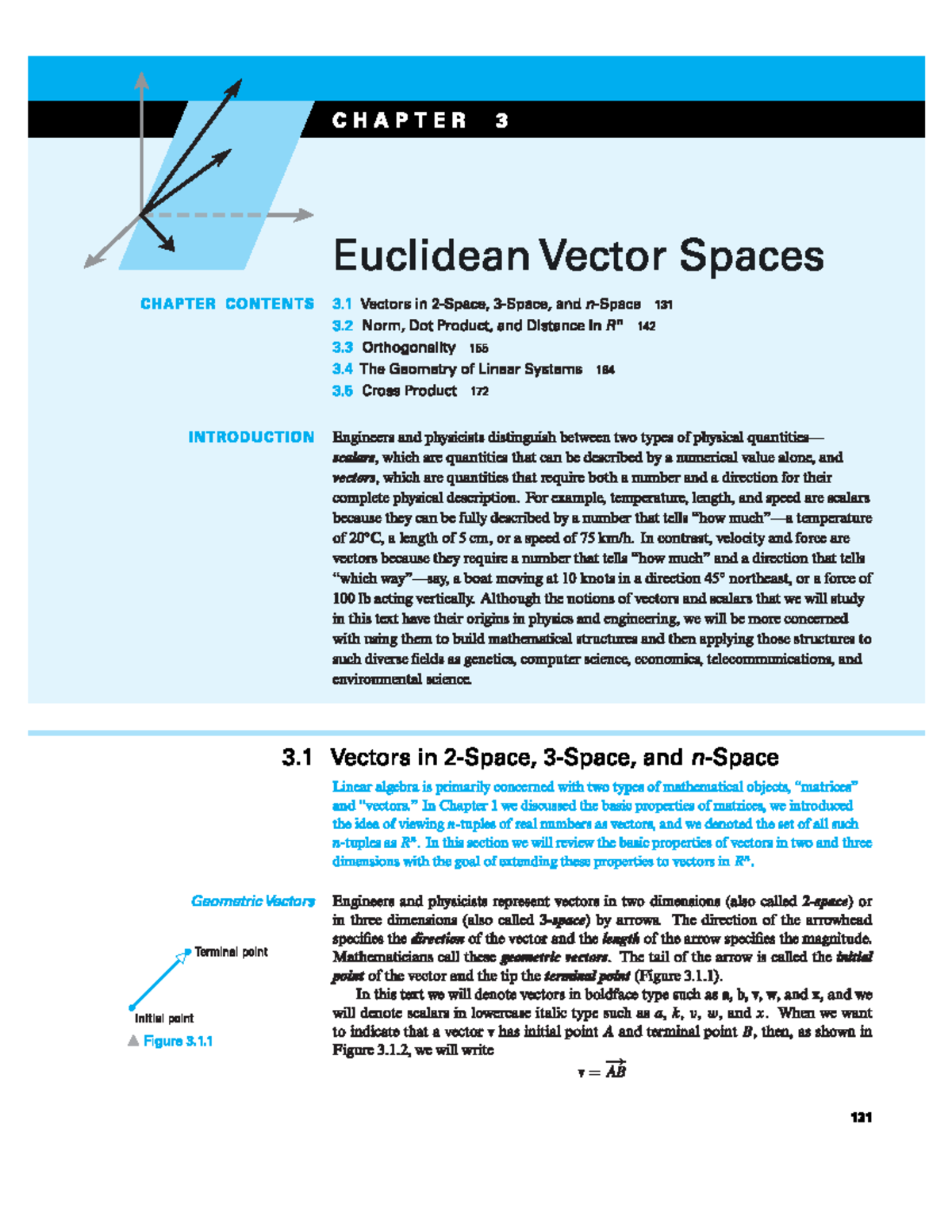 Elementary Linear Algebra (sach DSTT2) - CHAPTER CONTENTS INTRODUCTION Euclidean Vector Spaces 3 ...