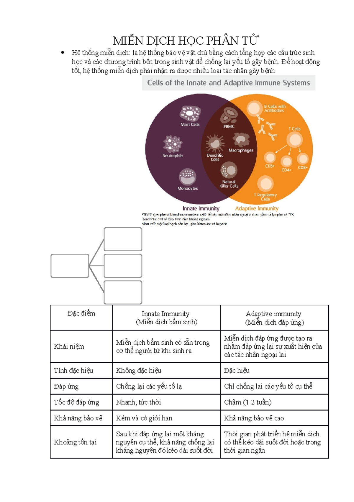 MIỄN DỊCH HỌC PHÂN TỬ - Tóm tắt ôn thi cuối kỳ cho môn học MĐH 102 ...