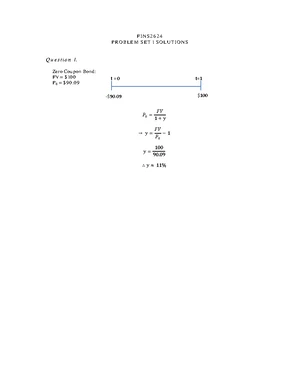Problem set 1 solution - Problem set 1 Q1. Consider the three stocks in the following table. Pt ...