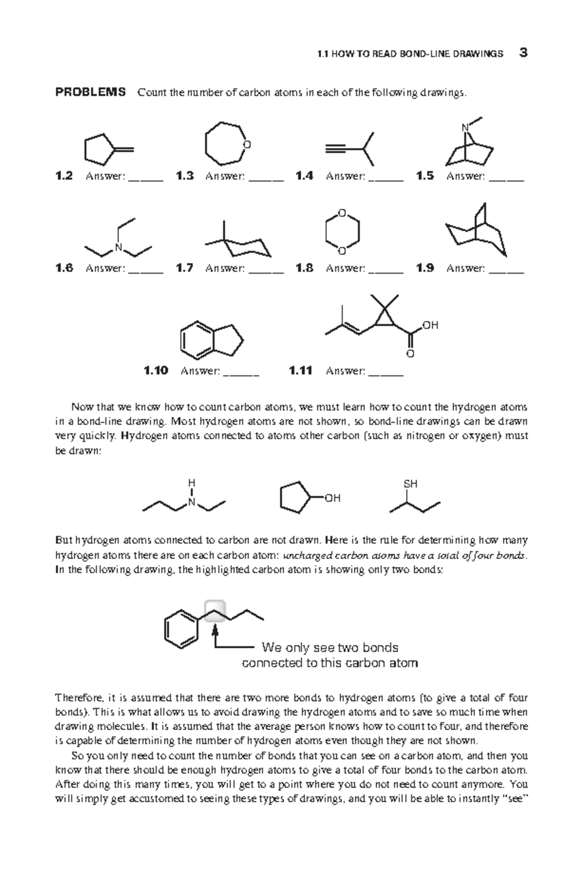 Ochem CH 1: Practice Problems on Counting C and H Atoms - Studocu