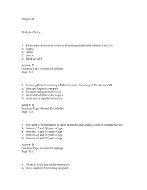 Chapter 26 - questions - Chapter 26 Multiple Choice The central nervous ...