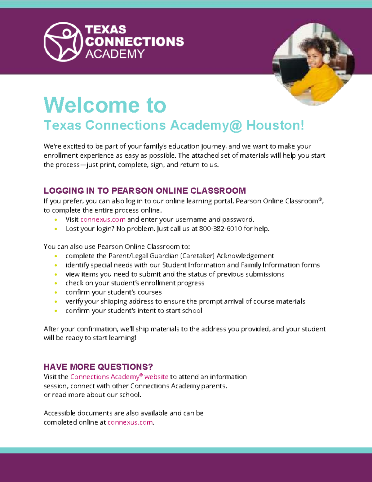 23-24 TCAH Enrollment Package: Essential Steps for New Students - Studocu