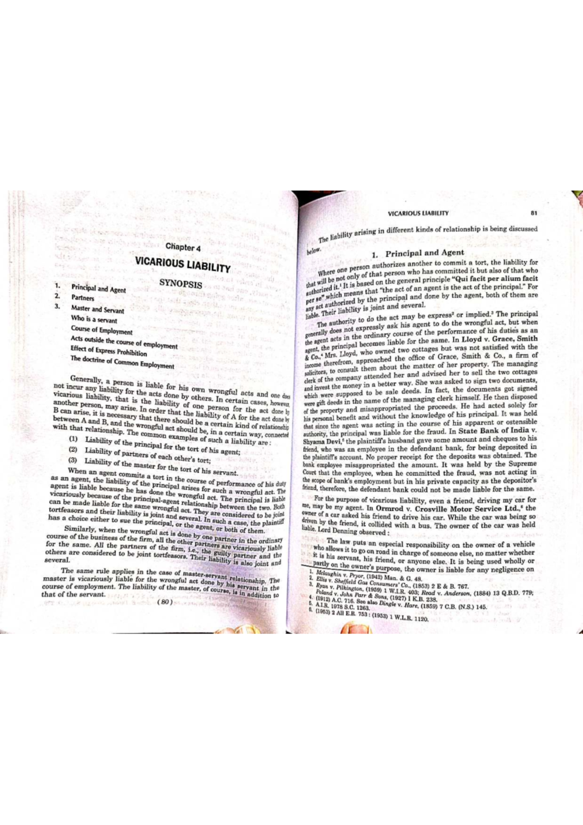 Vicarious Liability in Tort Law: Key Concepts and Case Studies - Studocu