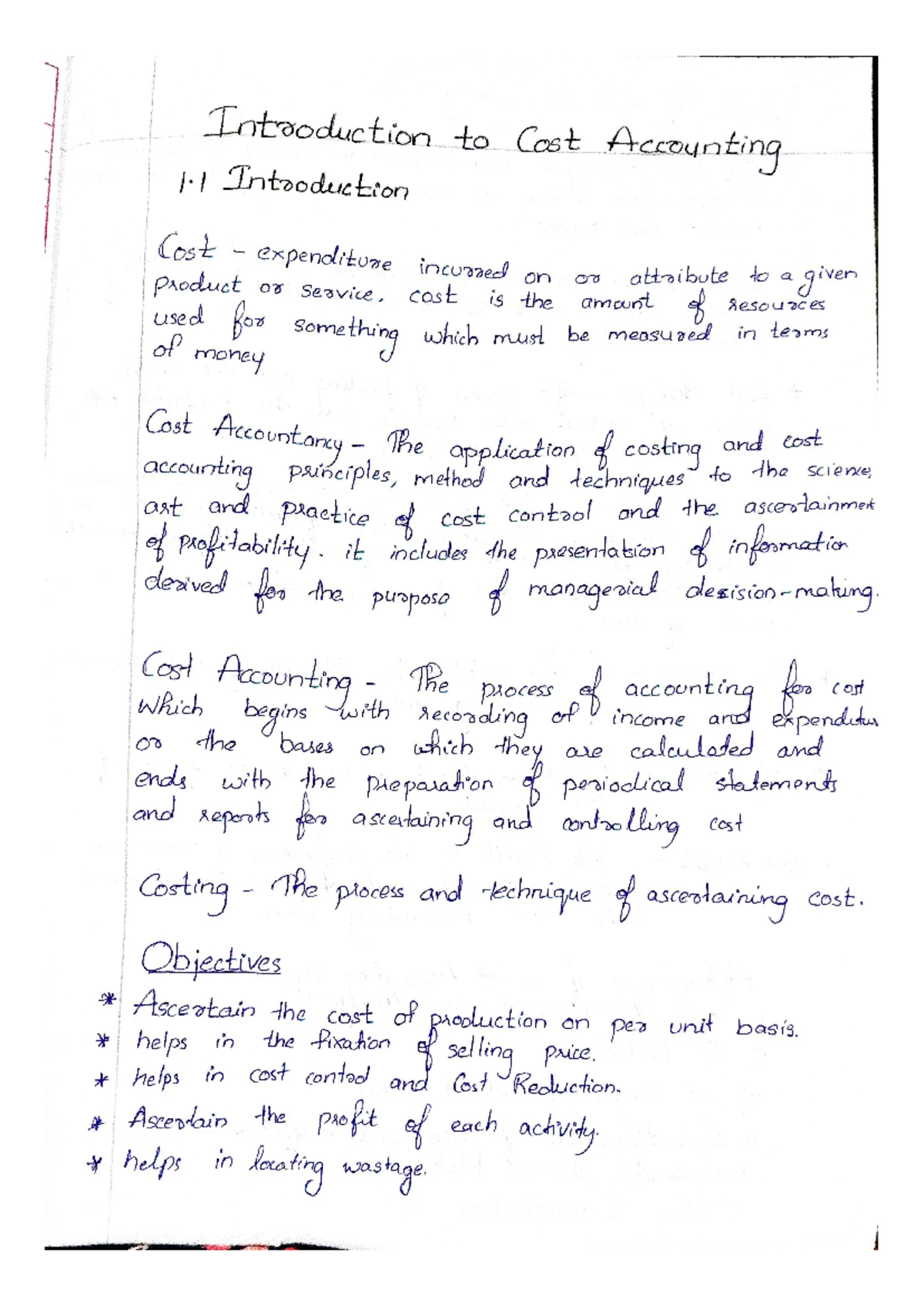 Introduction to Cost Accounting - Its primary purpose is to aid ...