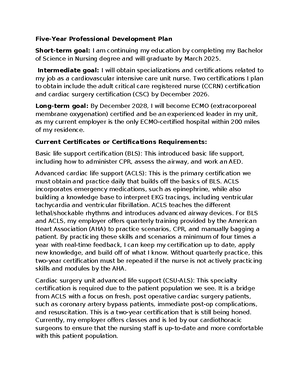 D225 Professional Development Plan - Leavitt School of Health, Western ...