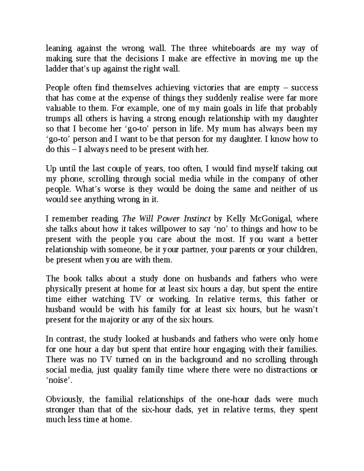 Nine Figure Mindset: Lessons on Presence and Personal Growth - Studocu