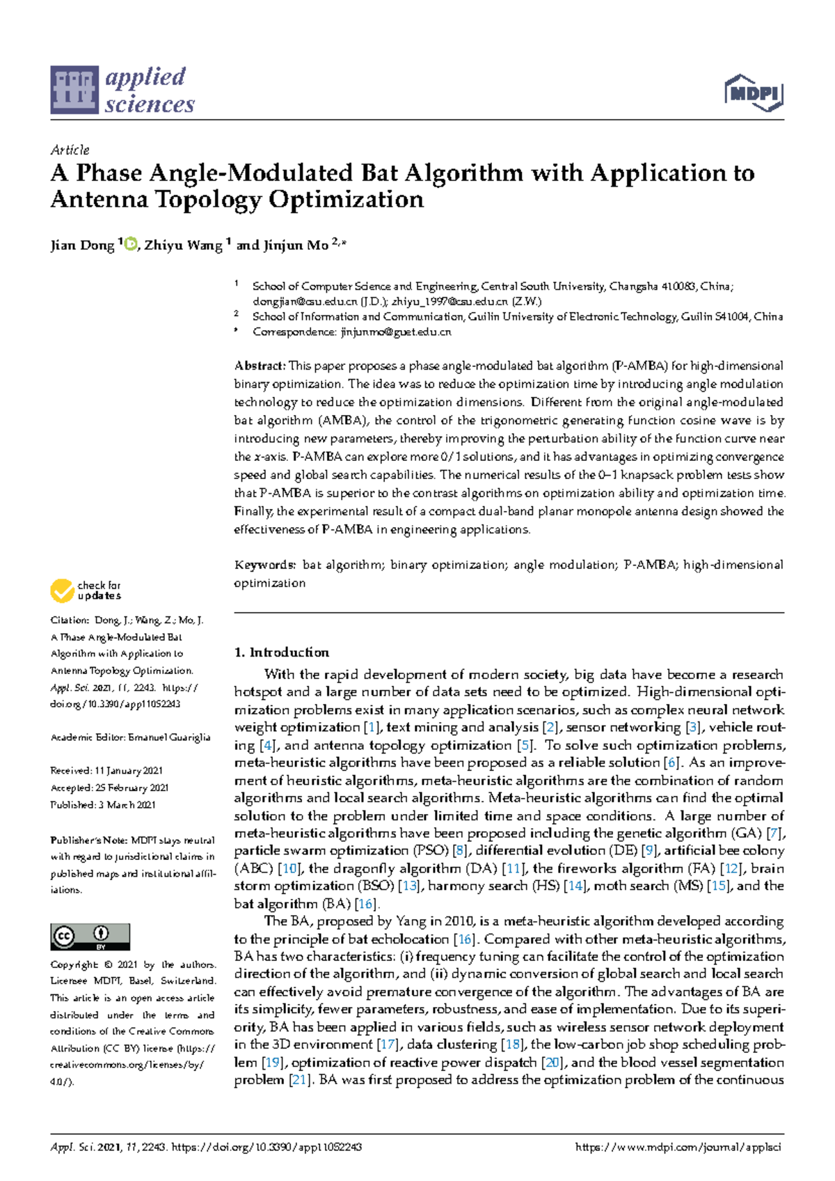 Applsci 11 02243 v2 - dghj - applied sciences Article A Phase Angle ...